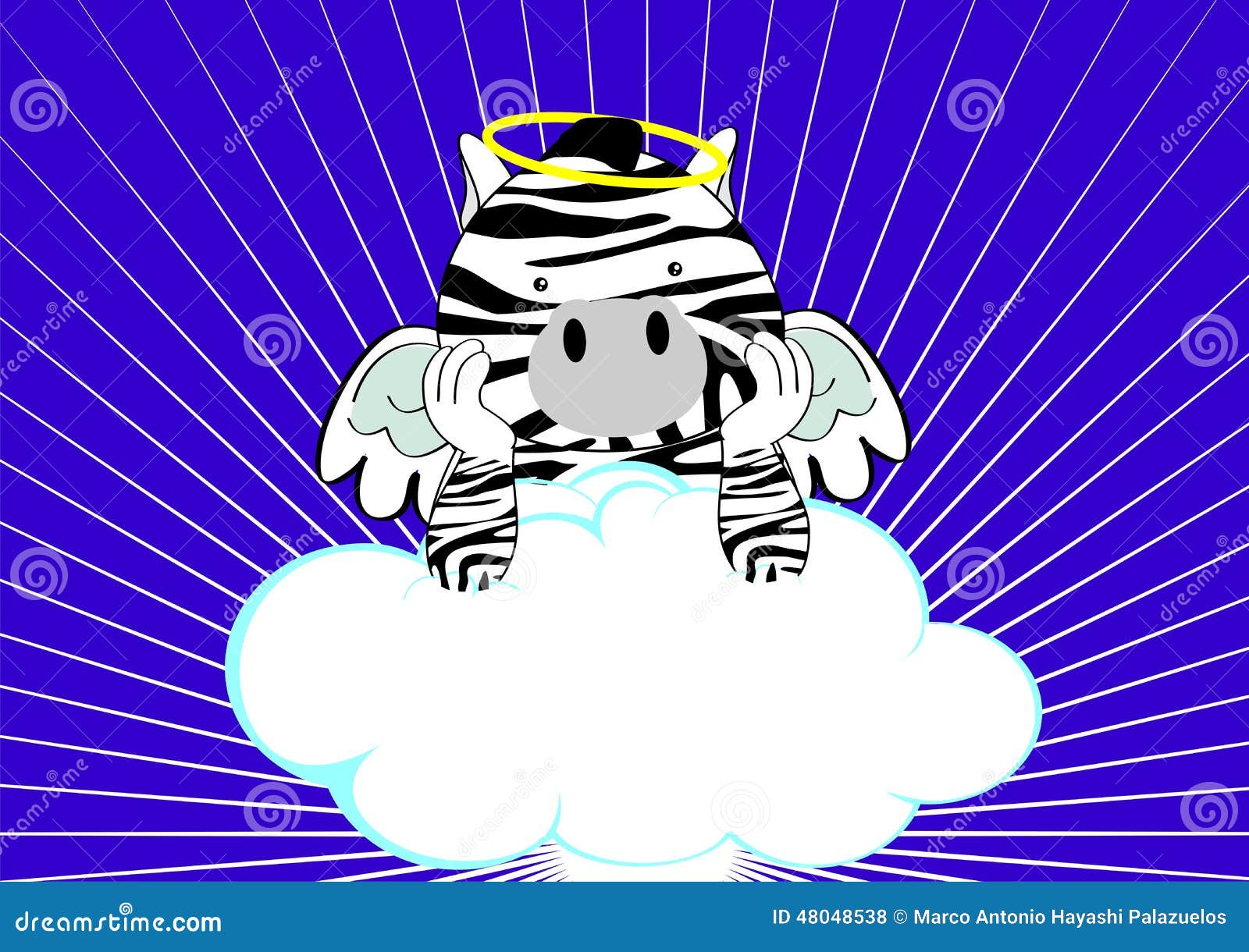 Engels-Karikaturhintergrund Des Zebrababys Netter Vektor Abbildung ...