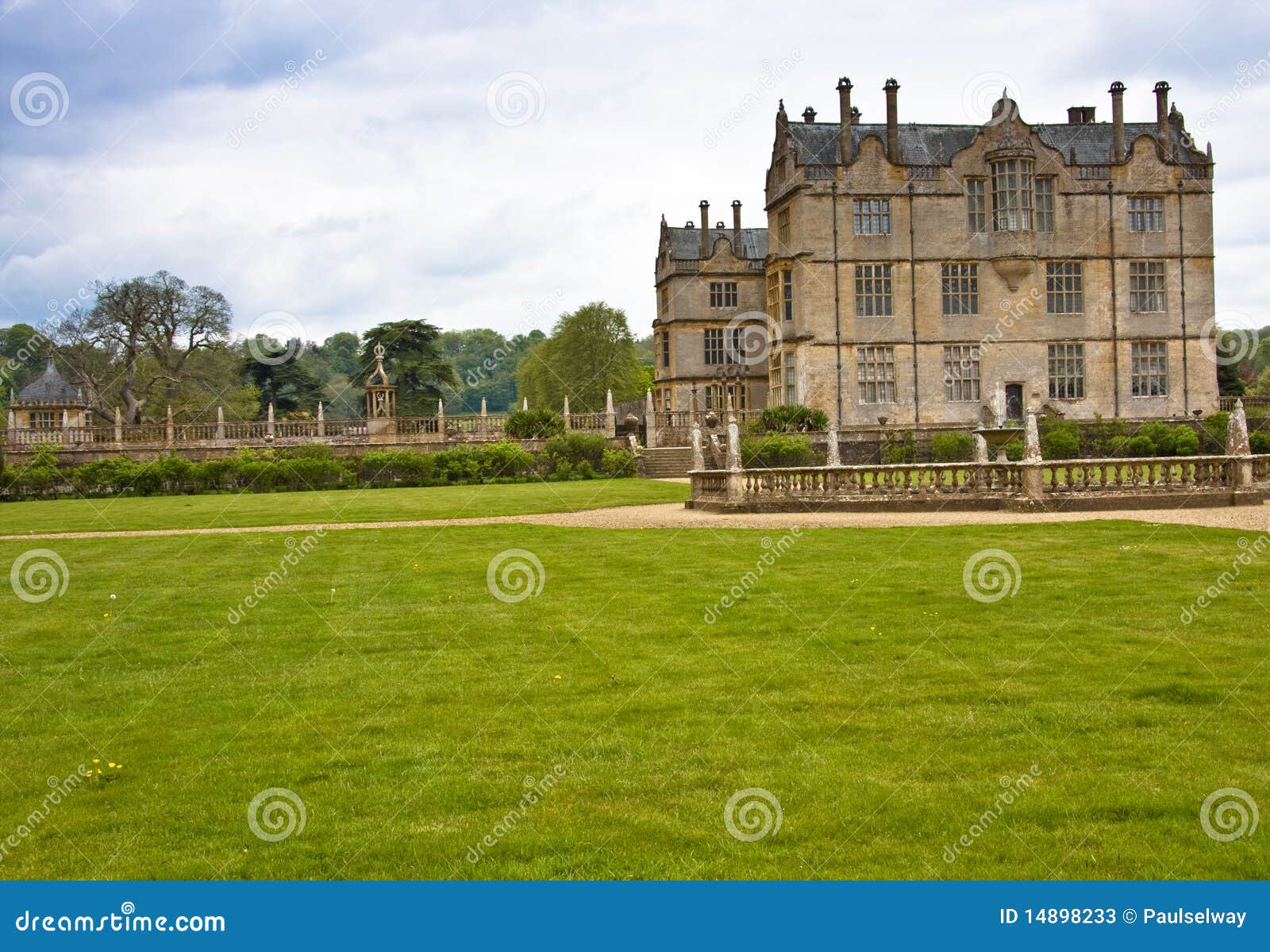 Engels Landhuis in Somerset Stock Afbeelding - Image of herenhuis ...