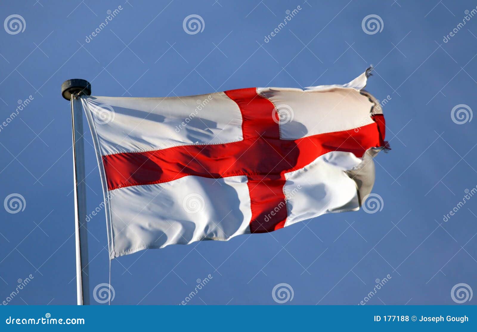 Engelse Vlag stock foto. Image of historisch, wind, vlaggenstok - 177188