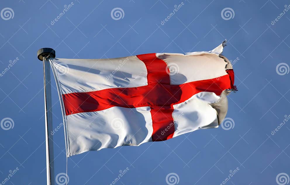 Engelse Vlag stock foto. Image of historisch, wind, vlaggenstok - 177188