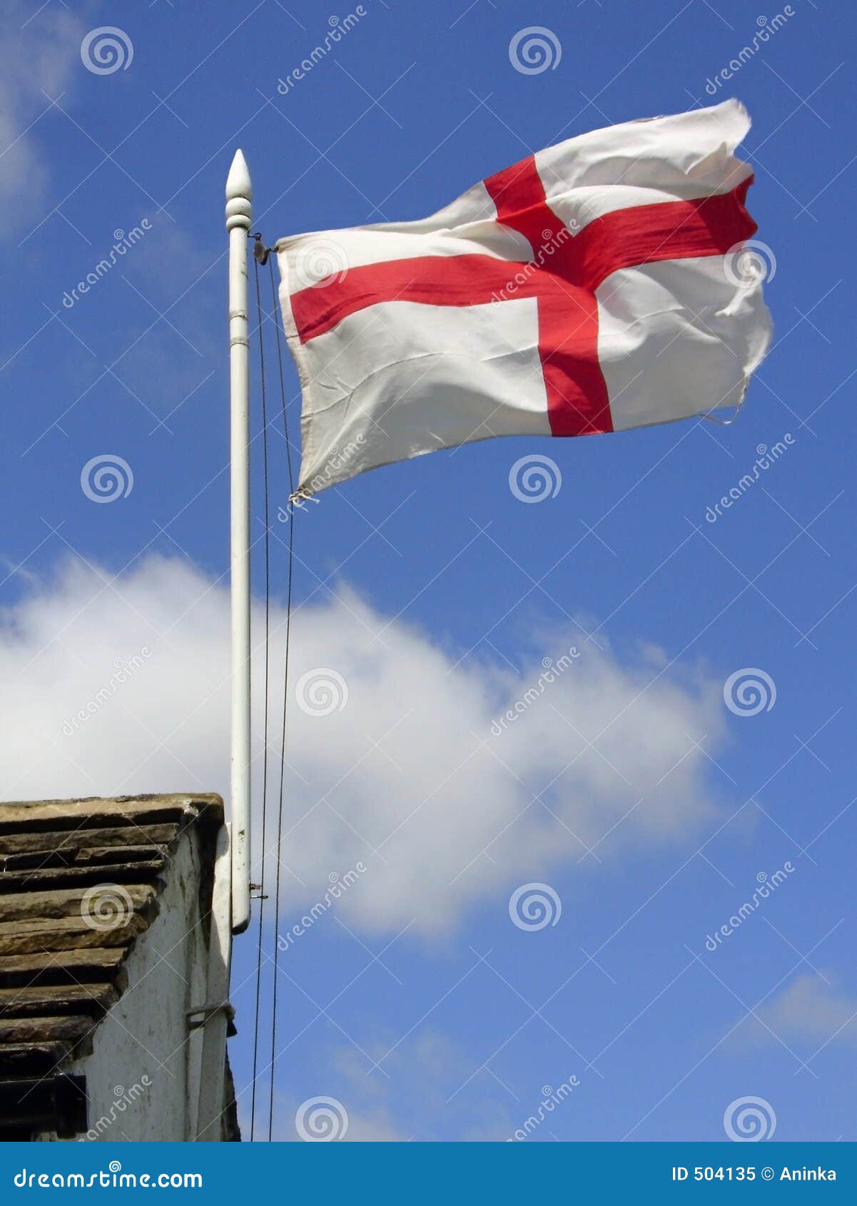 Engelse Vlag stock afbeelding. Image of engeland, rood - 504135