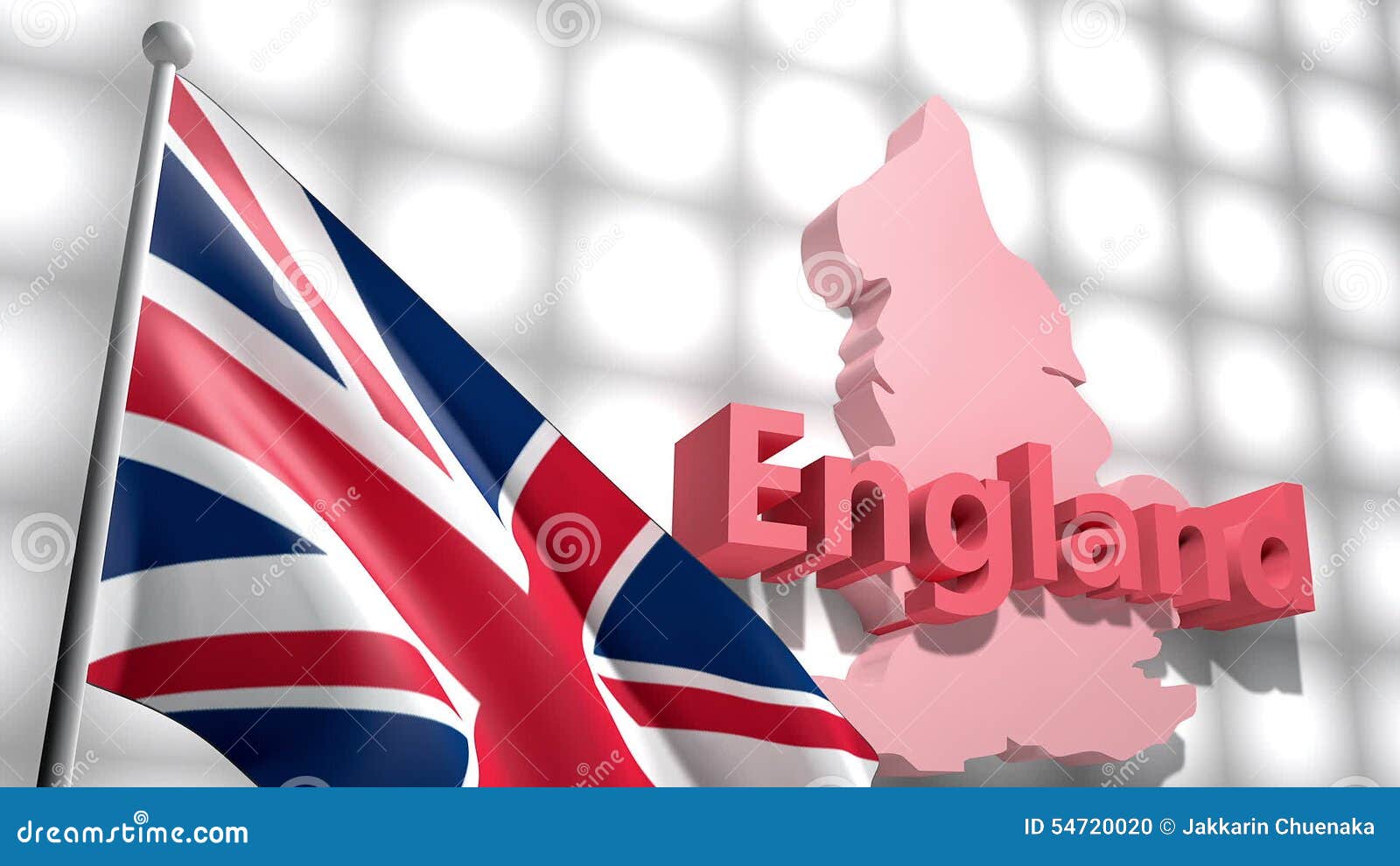 Engelse Vlag in Kaart Van Het Engels Stock Footage - Video of engeland ...