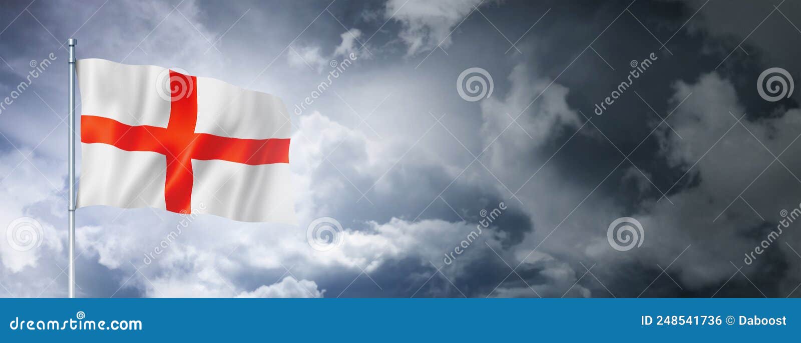 Engelse Vlag Op Een Troebele Hemel Stock Foto - Image of brits ...