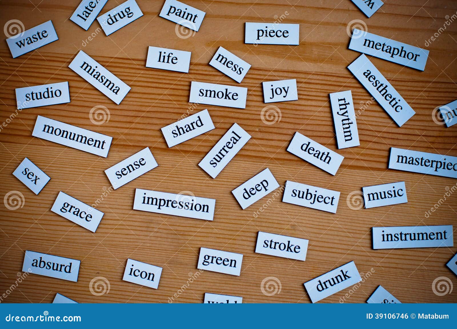 Engelse woorden stock foto. Image of test, verklaring - 39106746