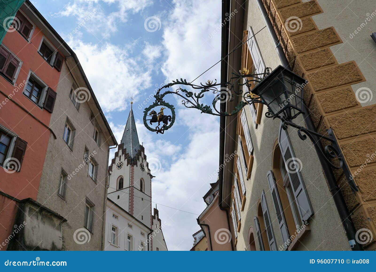 Engen old town in Germany stock photo. Image of white - 96007710