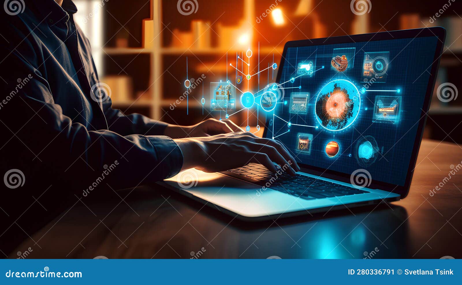 Engenheiro De Software Programmercoder Trabalhando Em Um Laptop Com ...