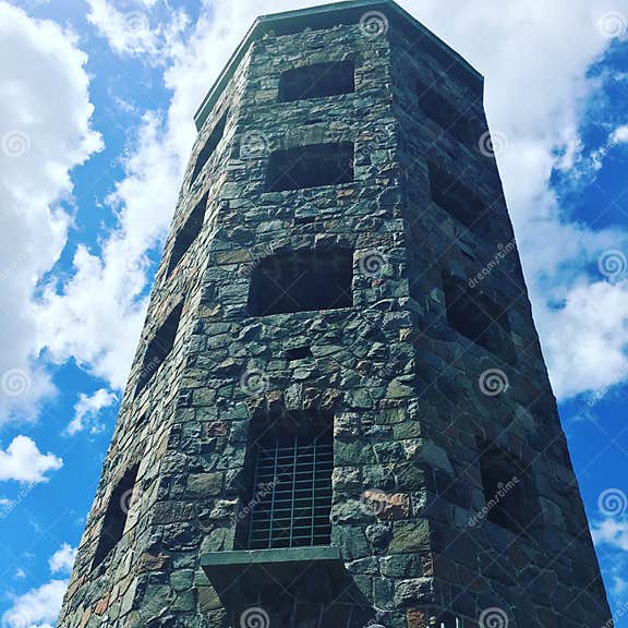 Enger Tower stock image. Image of clouds, blue, tower - 99081457