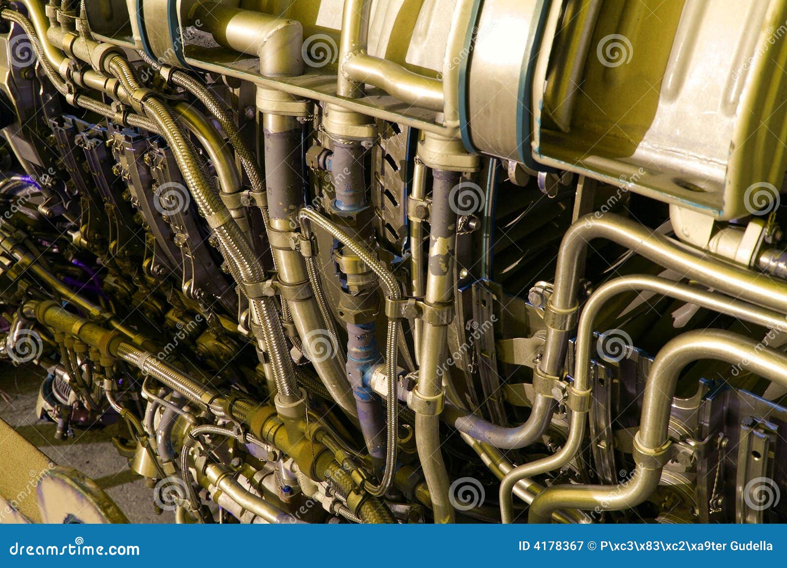 Engine stock image. Image of machinery, fuel, pipe, airplane - 4178367