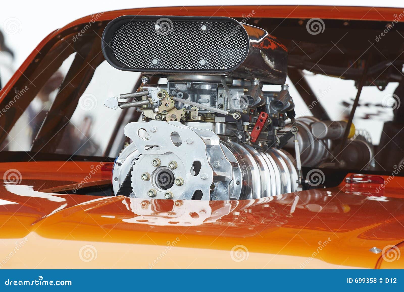 The engine stock photo. Image of drag, race, gasoline, silver - 699358