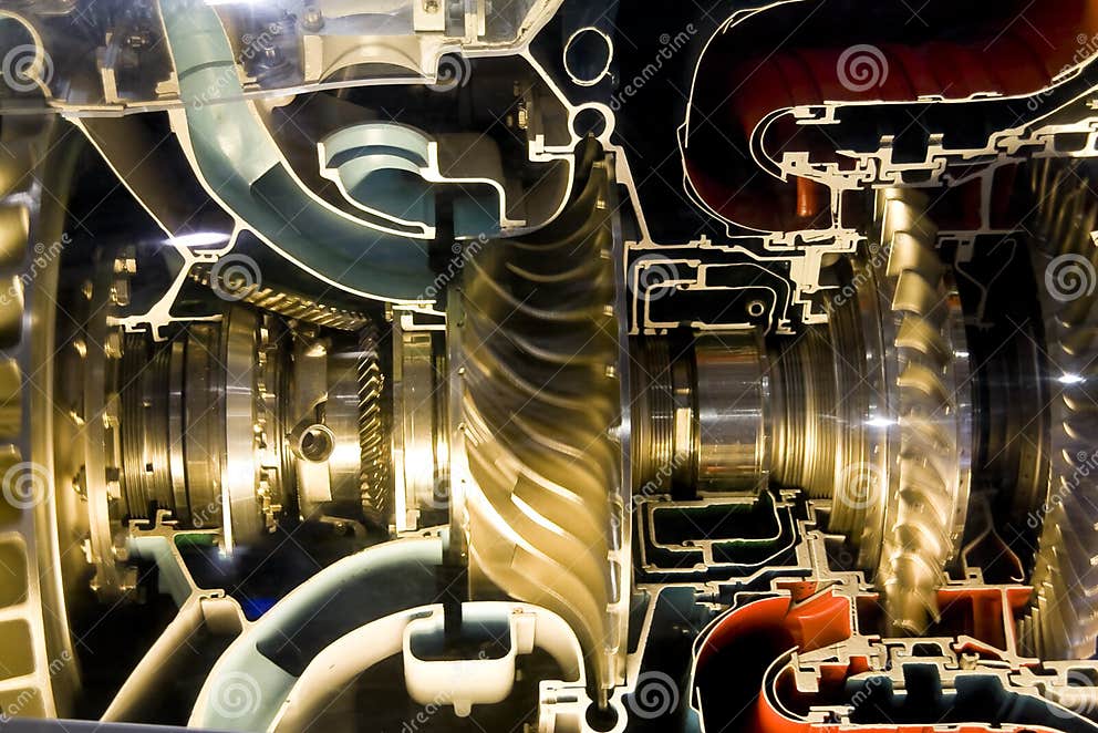 The engine of airplane stock image. Image of mechanical - 11071001