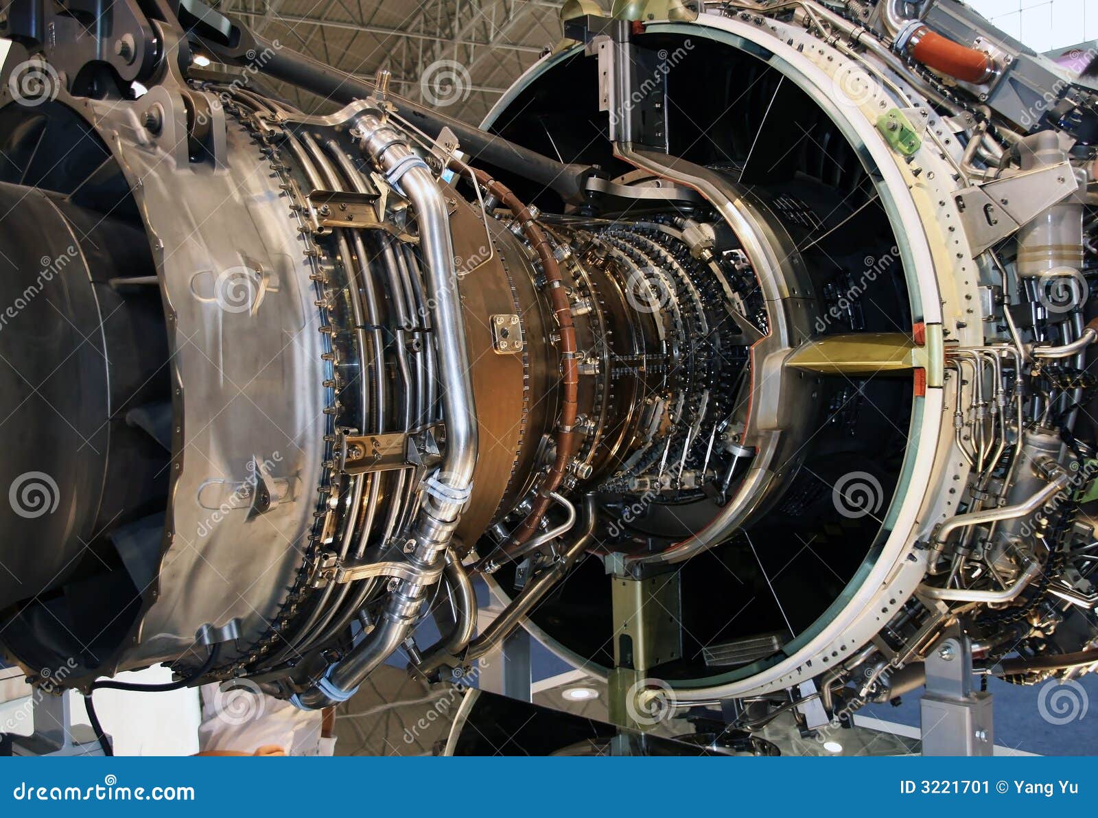 The engine of airplane stock image. Image of chamber, industry - 3221701