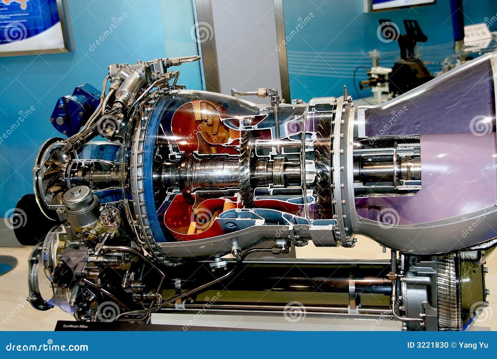 The engine of airplane stock photo. Image of aero, horsepower - 3221830