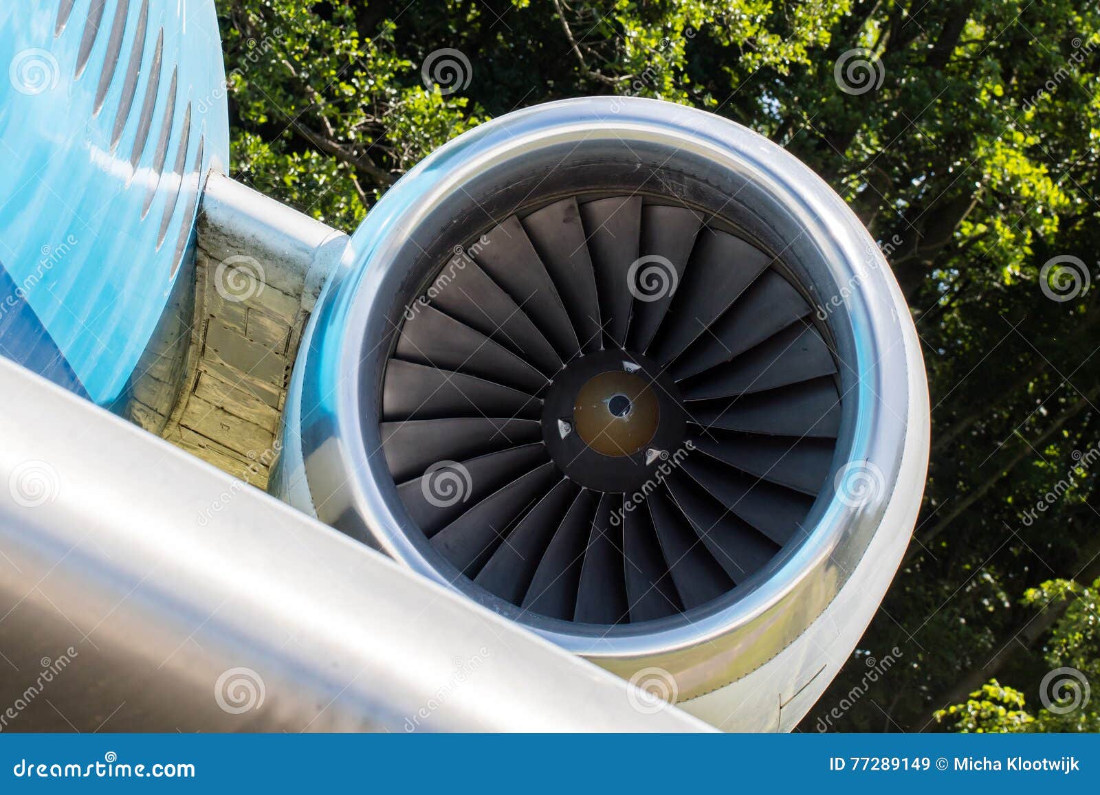 Engine of an airplane stock image. Image of commercial - 77289149