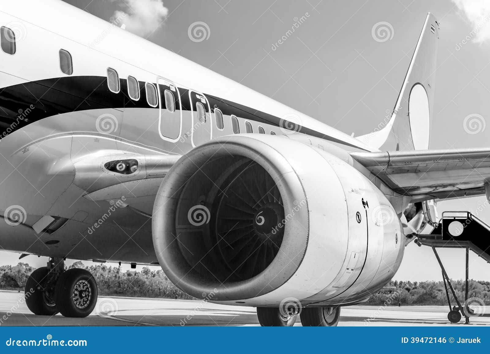 Engine of airplane stock photo. Image of modern, travel - 39472146