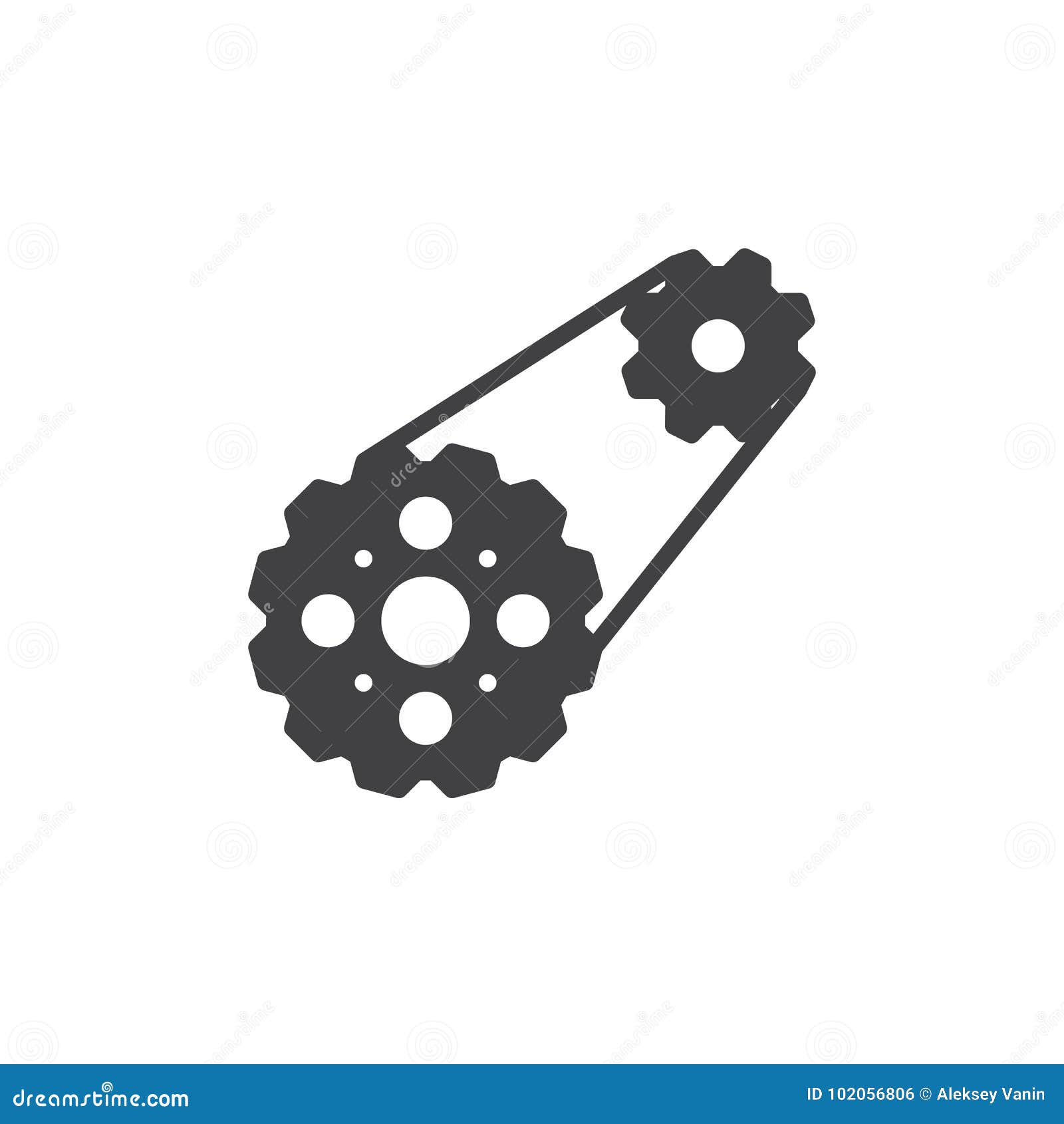 Engine belt icon vector stock vector. Illustration of simple - 102056806
