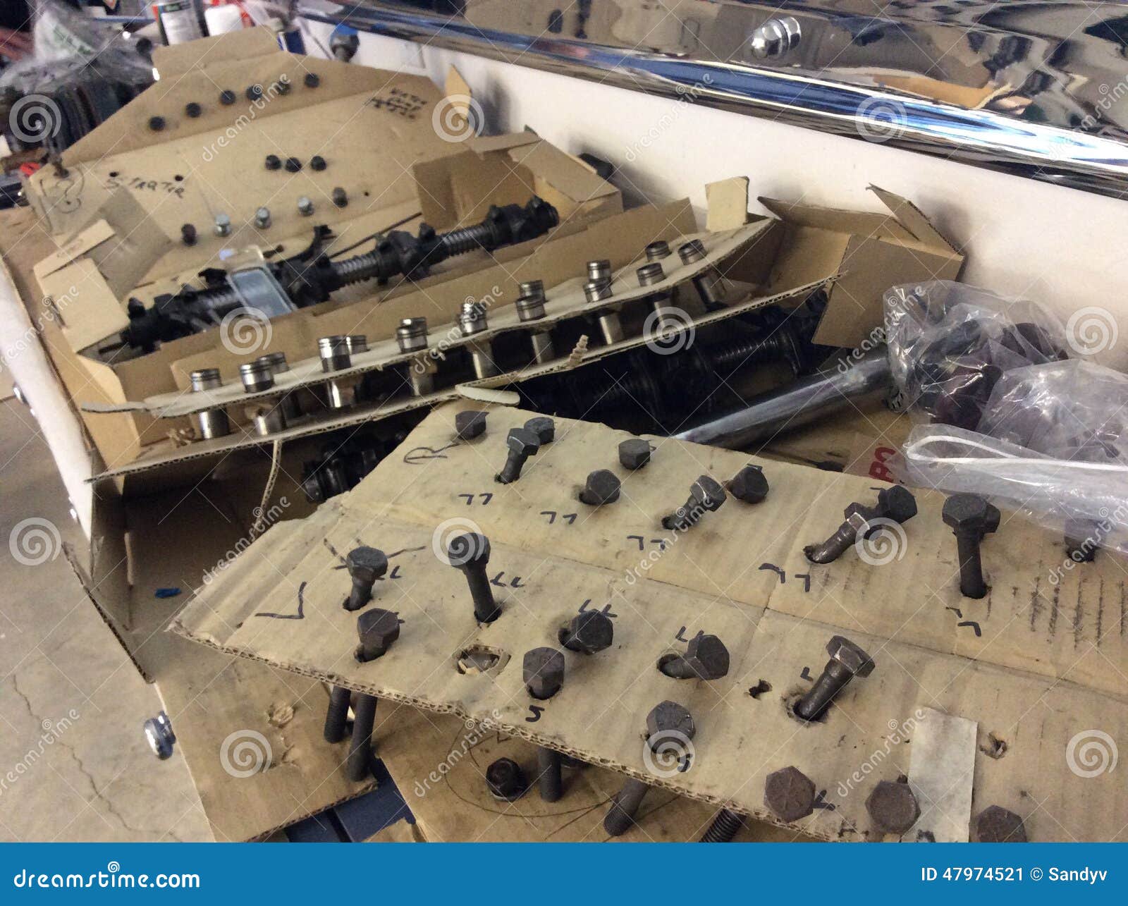 Engine bolts stock image. Image of bolts, engine, motor - 47974521