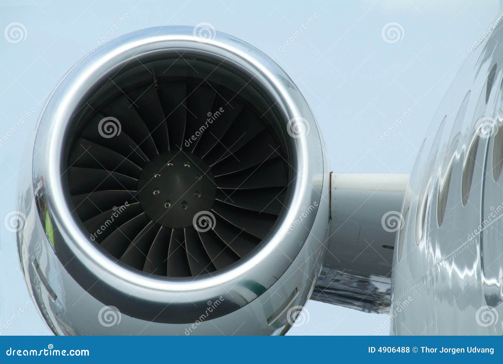 Engine of business jet stock photo. Image of turbine, business - 4906488