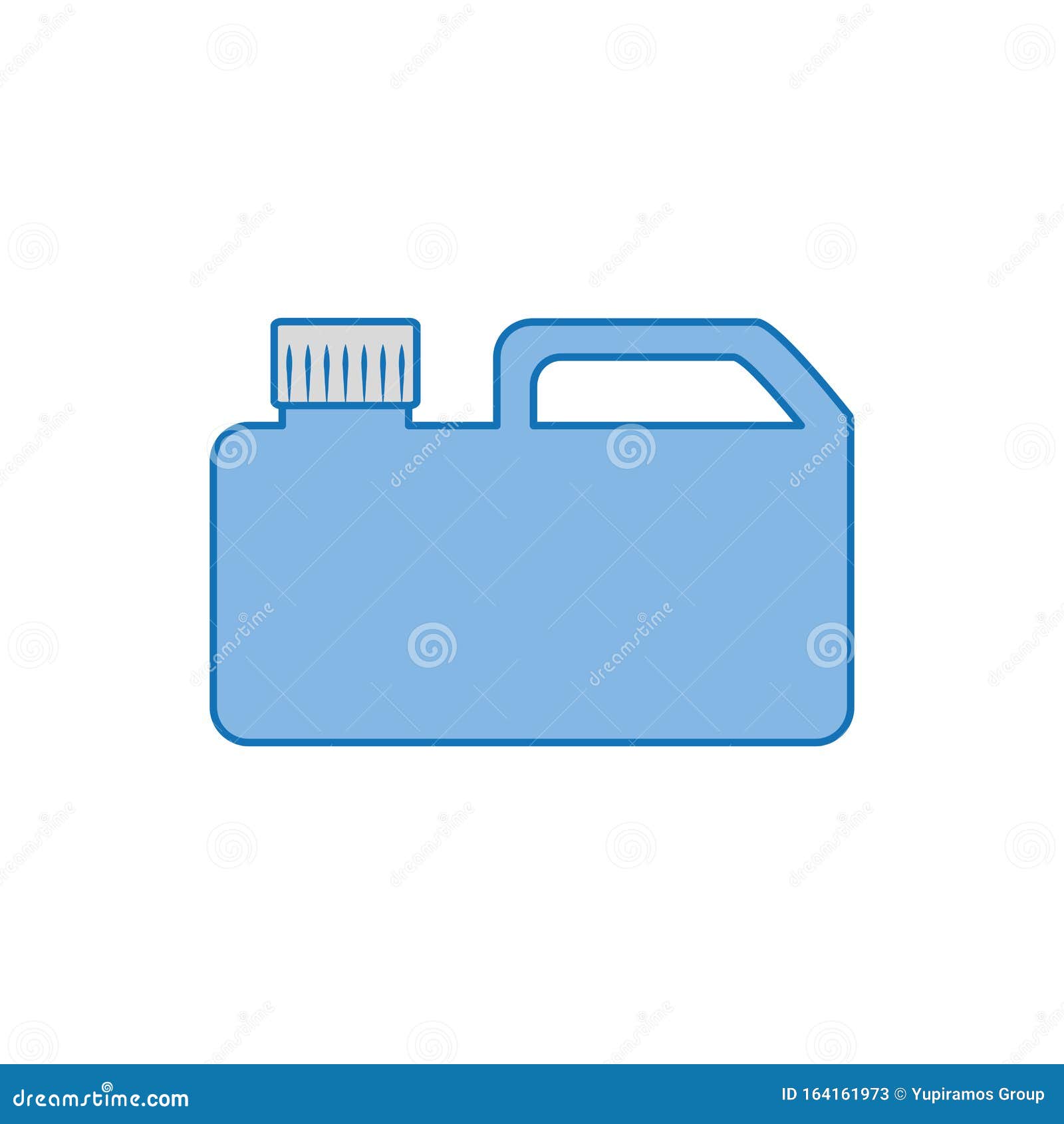 Engine Canister Plastic Fill Icon Blue Stock Vector - Illustration of ...