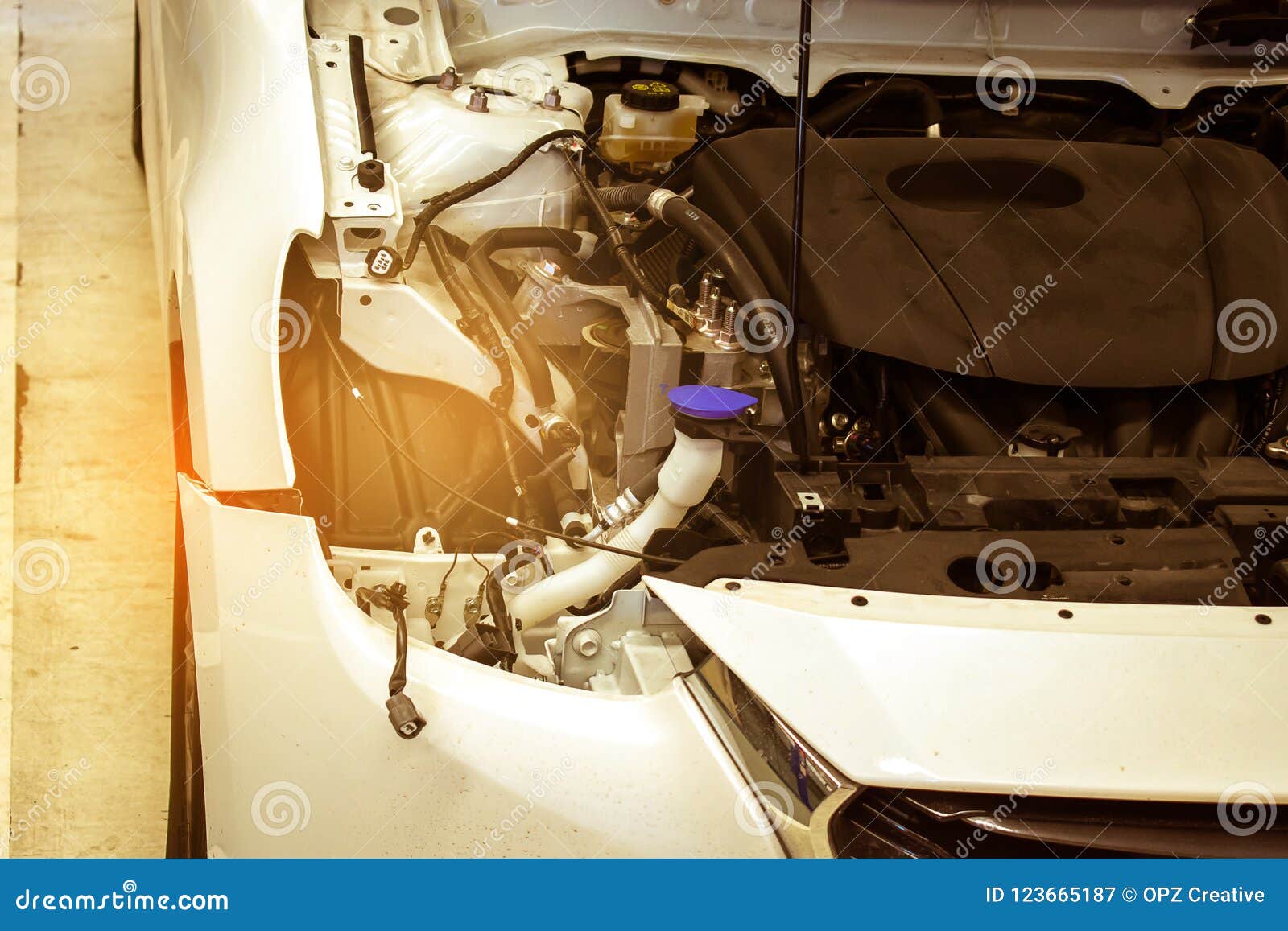 Engine Car in the Center Service for Customer Using Wallpaper or Stock ...