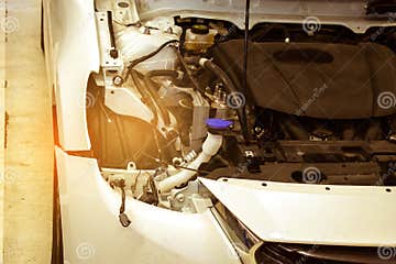 Engine Car in the Center Service for Customer Using Wallpaper or Stock ...