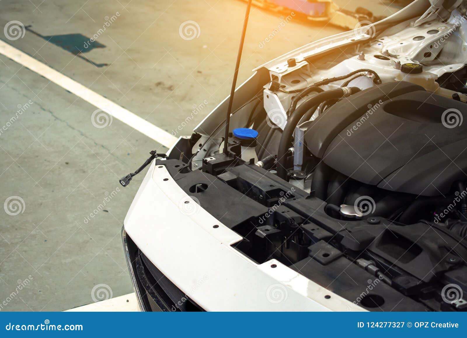 Engine Car in the Center Service for Customer Using Wallpaper or Stock ...