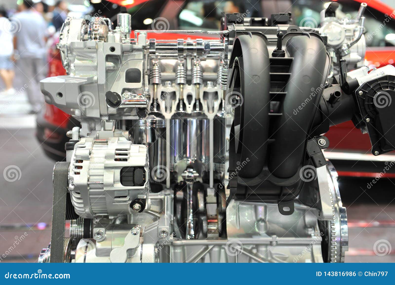 Engine car close-up stock photo. Image of clean, background - 143816986