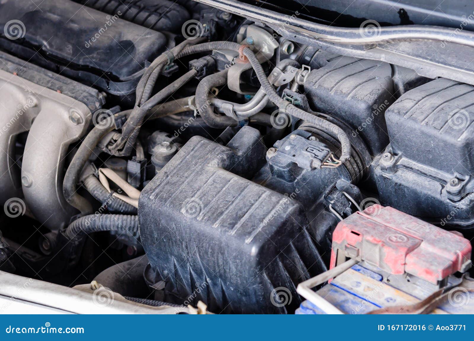 Engine car dirt stock photo. Image of technology, auto - 167172016