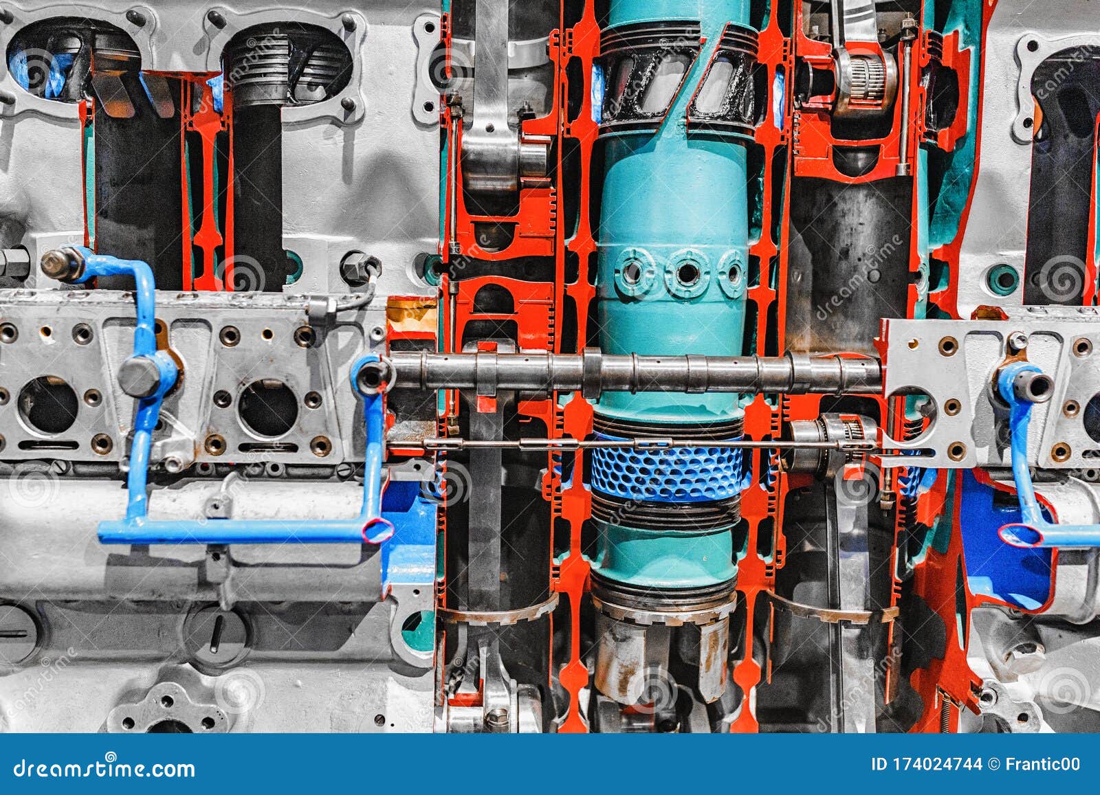 Engine Close Up View As Machine or Industrial Background Stock Photo ...