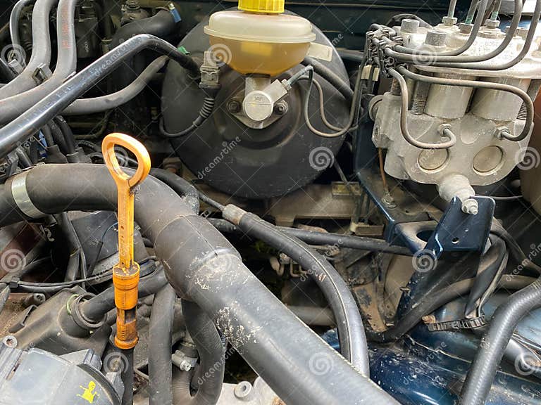 The Engine Compartment of a Modern Car. View of the Engine Compartment ...