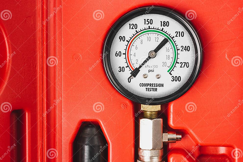 Engine Compression Tester. Set for Testing the Internal Combustion ...