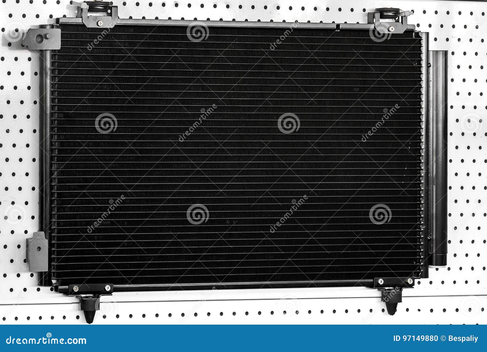 Engine cooling radiator. stock photo. Image of truck - 97149880
