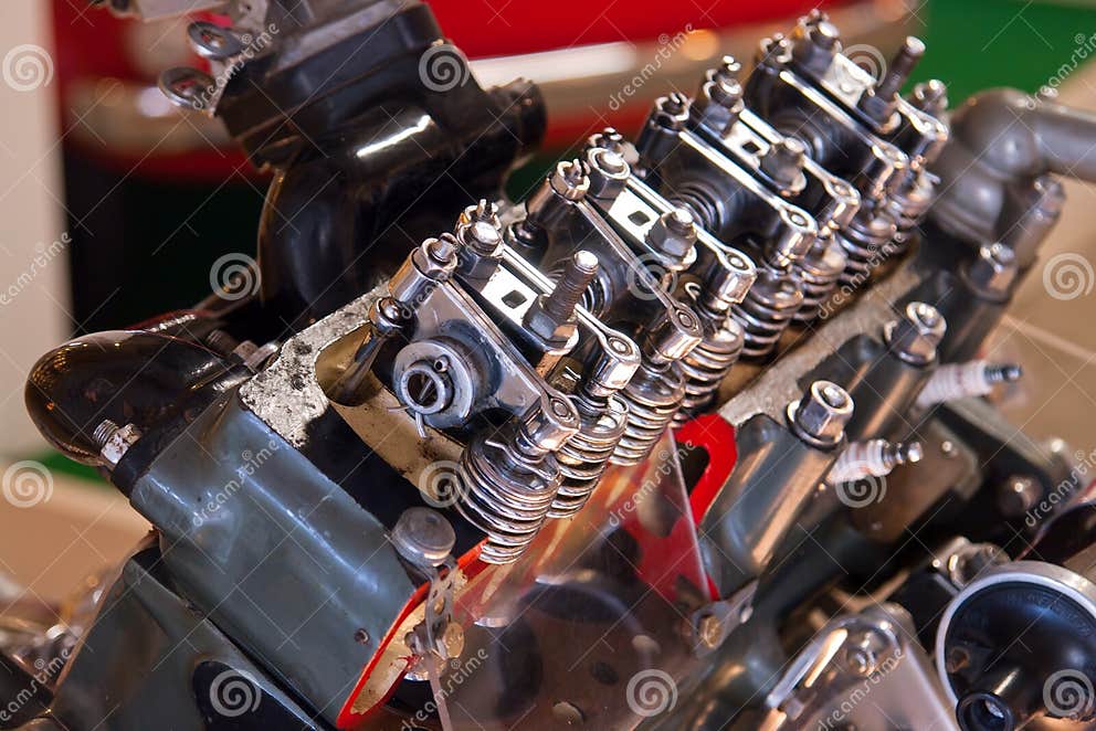 Engine in cut through view stock photo. Image of crank - 22258072