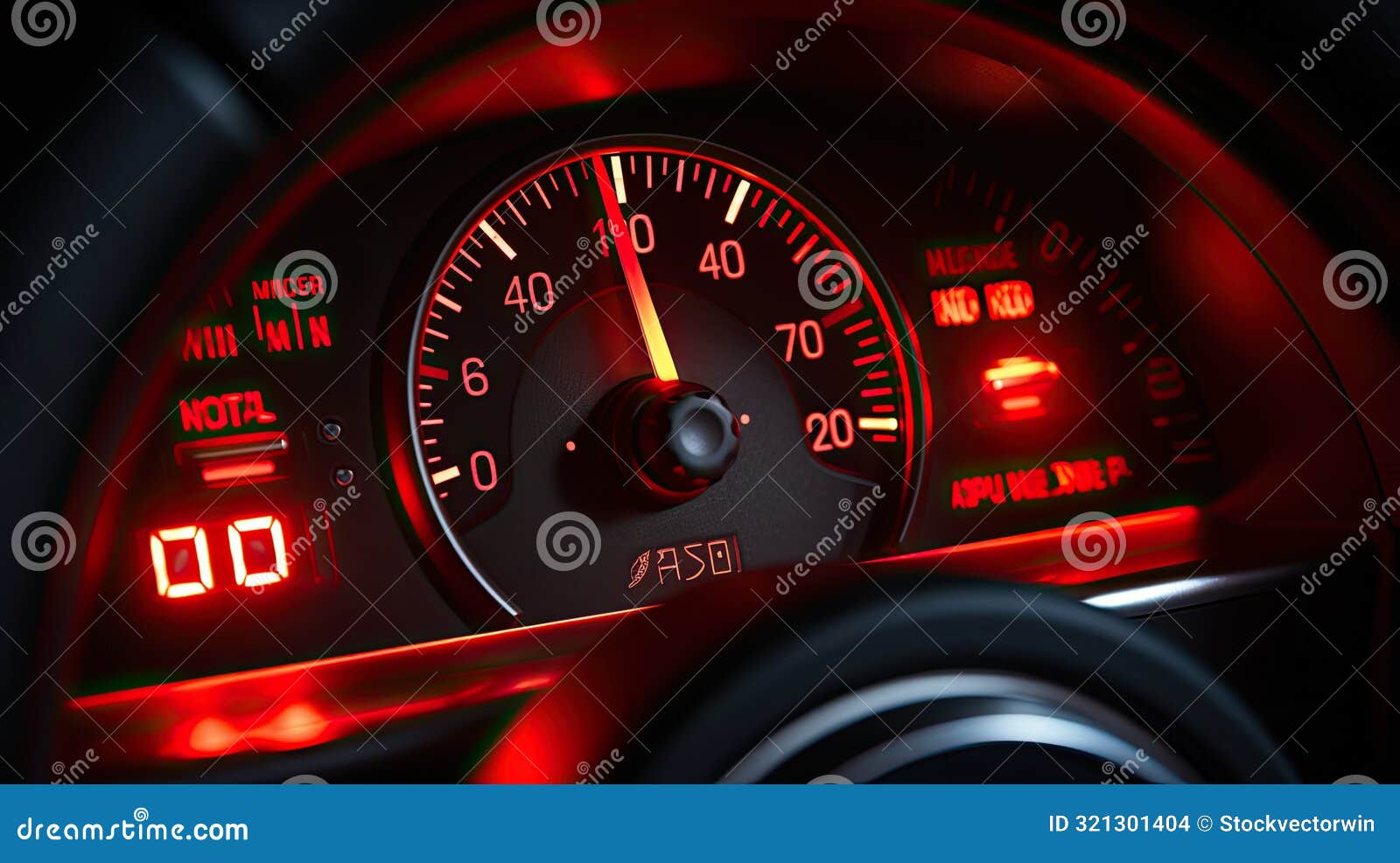 Engine Dashboard Warning Light Stock Illustration - Illustration of ...