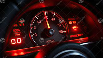 Engine Dashboard Warning Light Stock Illustration - Illustration of ...