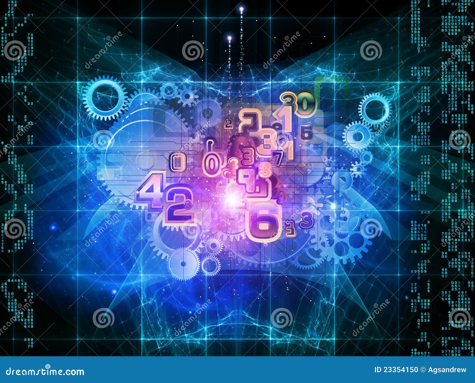 Engine de maths illustration stock. Illustration du lumière - 23354150