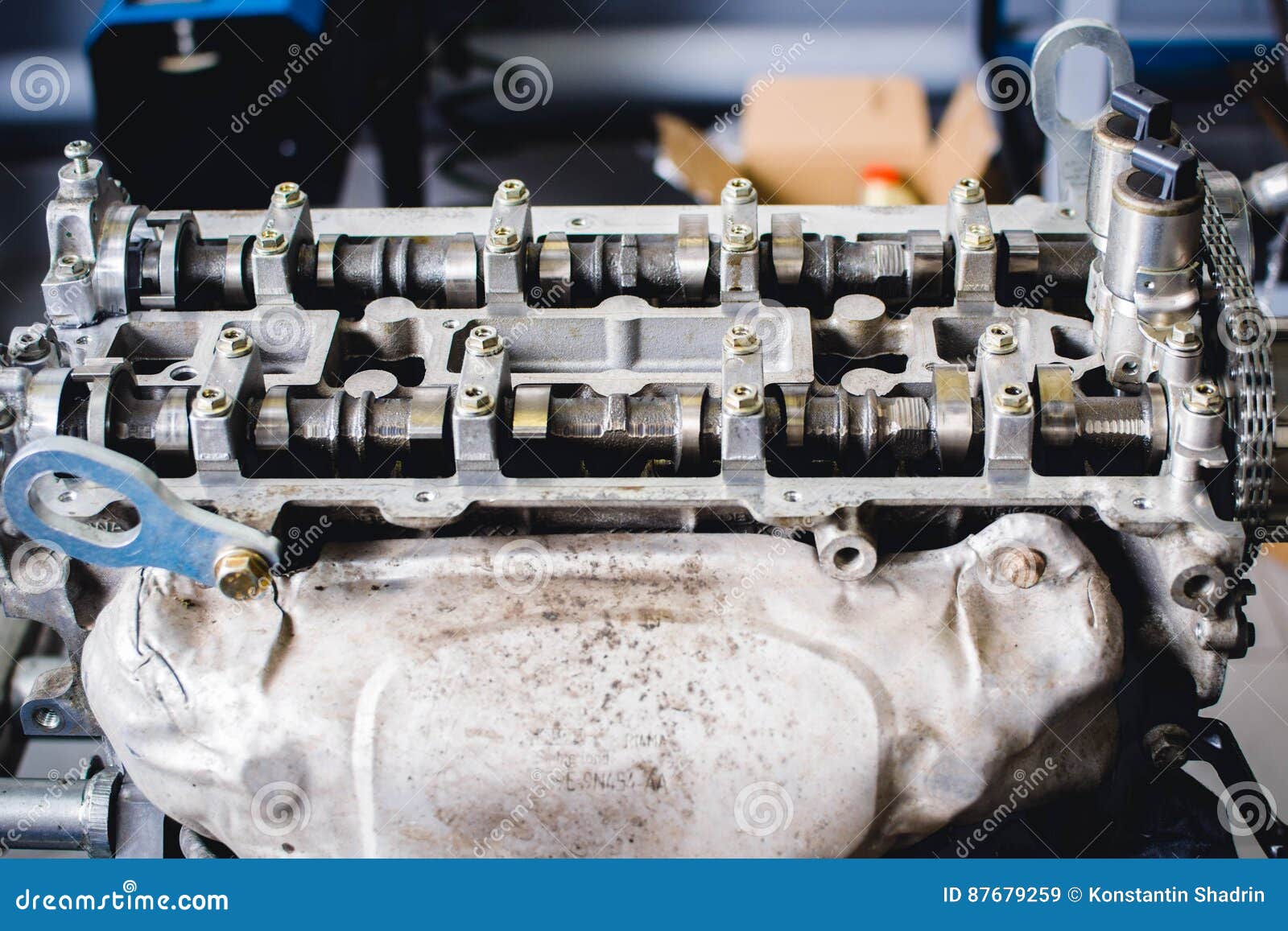 Engine3 stock image. Image of parts, camshafts, diagnostics - 87679259