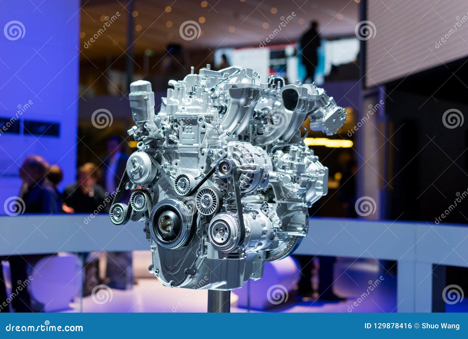 An Engine on Display at the Auto Show Editorial Photo - Image of ...