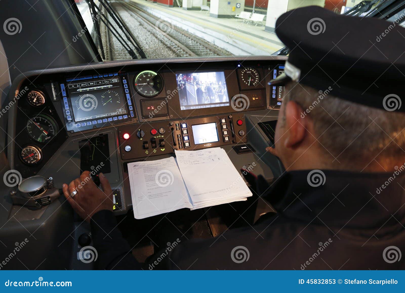 Engine driver train editorial stock photo. Image of hands - 45832853
