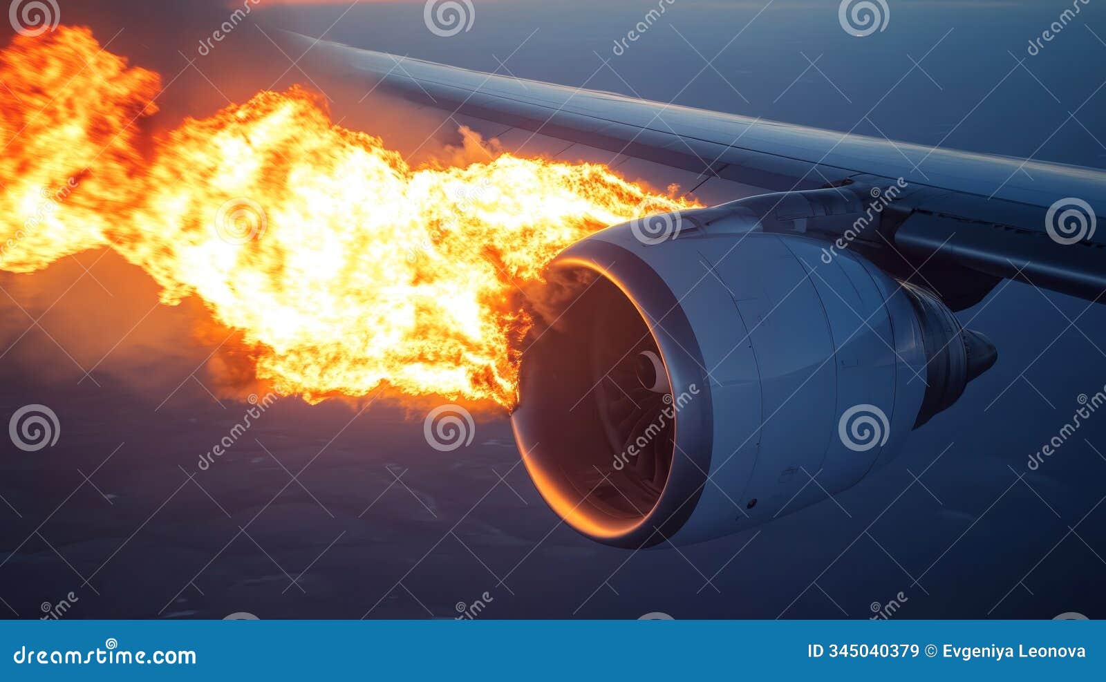 Engine Failure during Flight Leads To Plane Fire, Causing Emergency ...