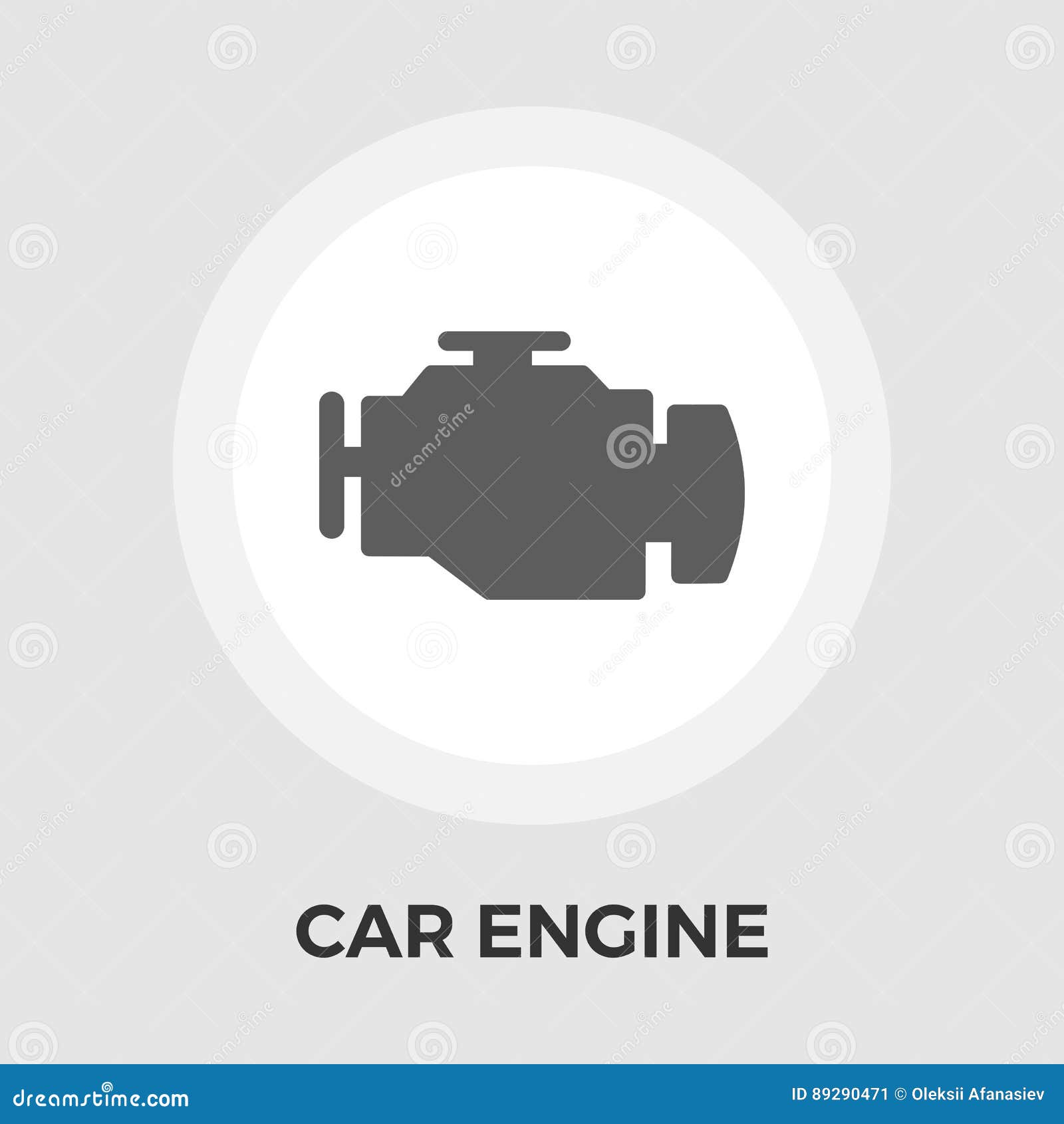Engine flat icon stock vector. Illustration of isolated - 89290471