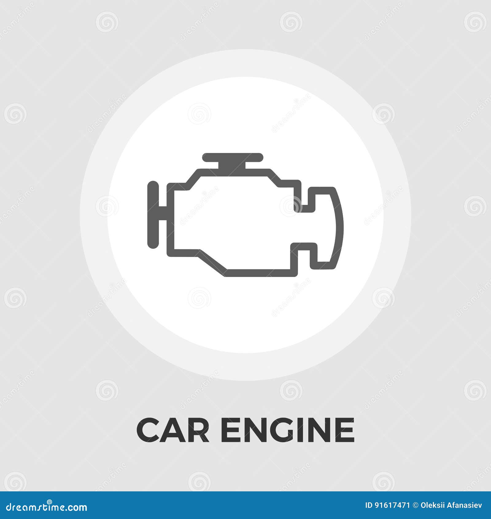 Engine flat icon stock vector. Illustration of engine - 91617471
