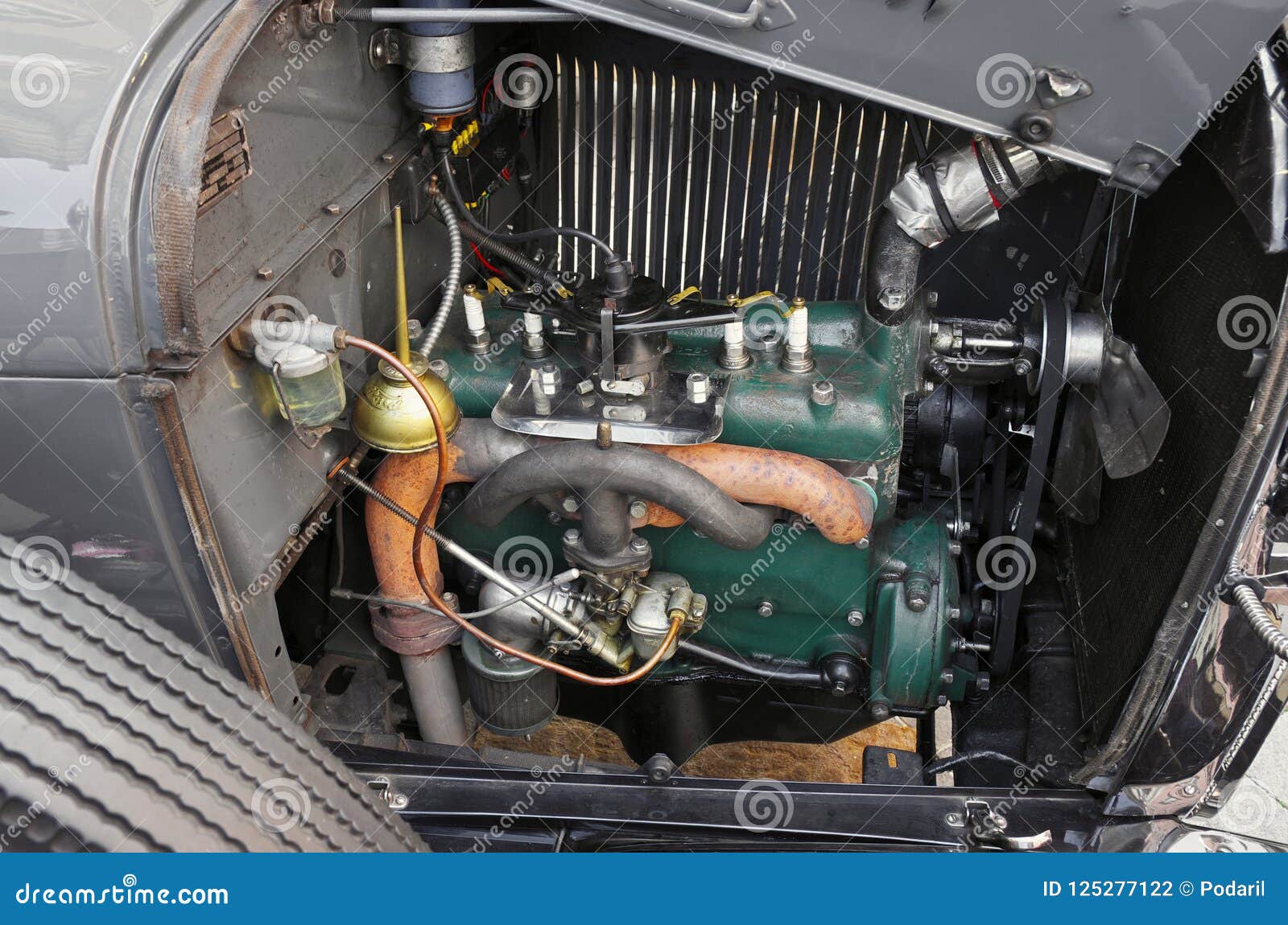 Engine Ford Phaeton 1928 editorial photography. Image of 1928 - 125277122