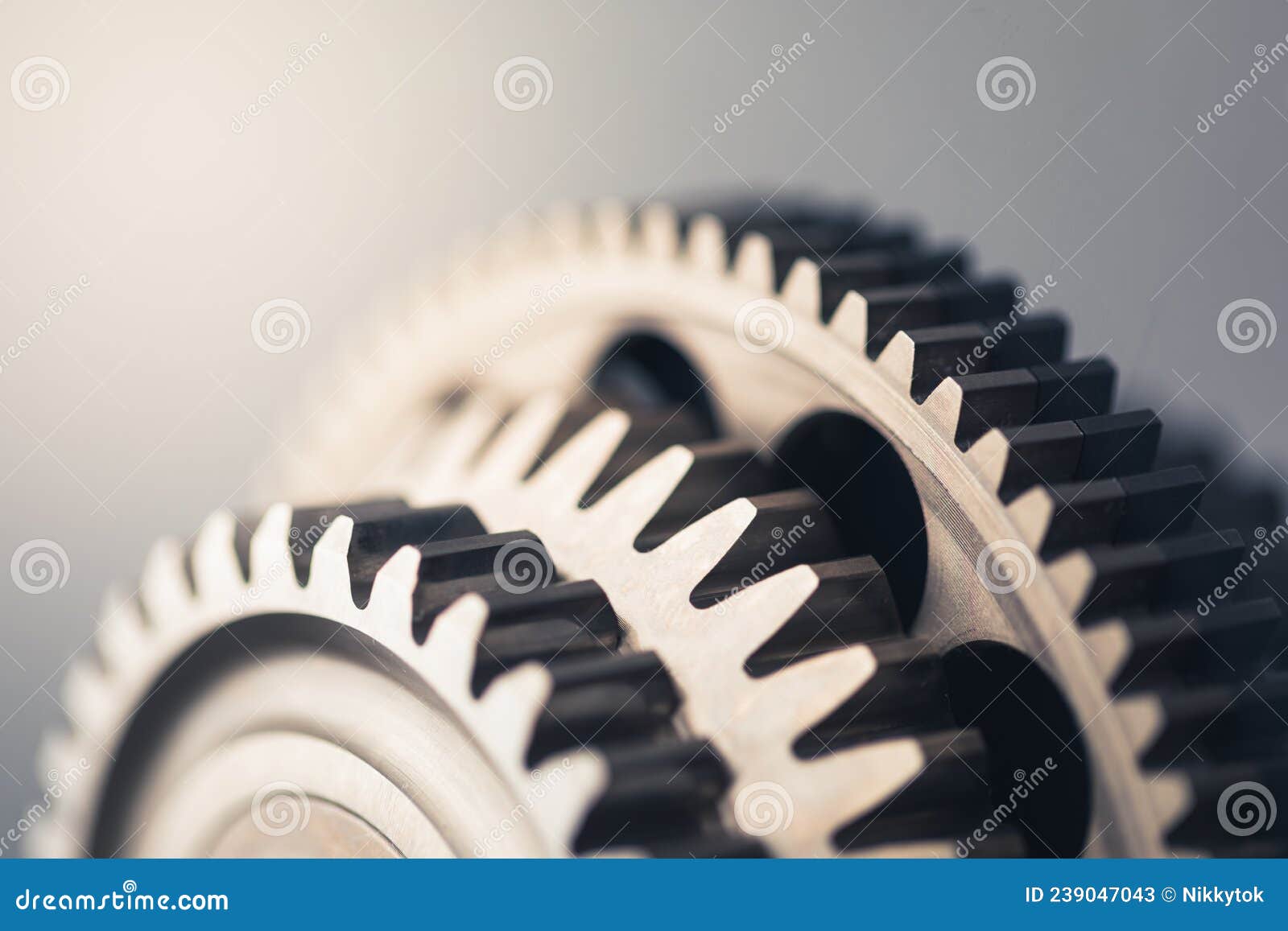 Engine Gear Wheel with Cogs, Close-up View Stock Image - Image of ...