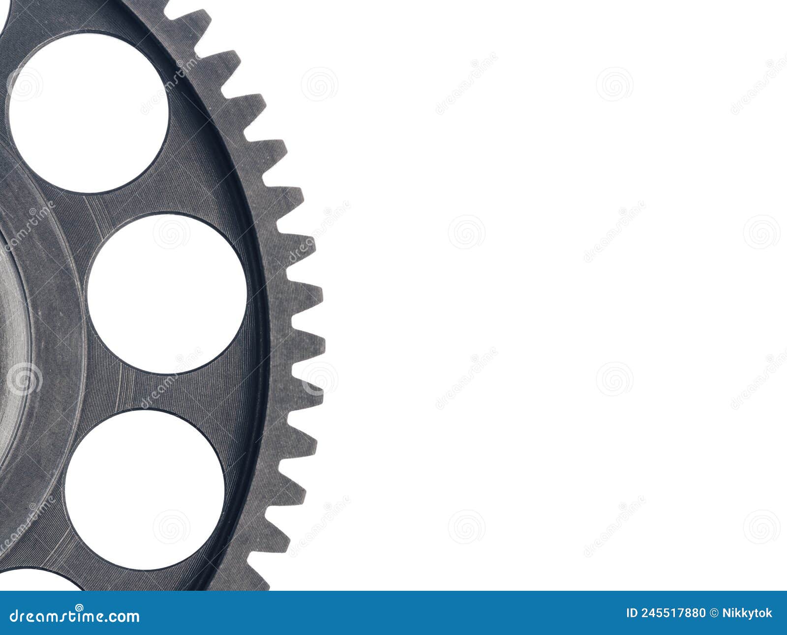 Engine Gear Wheel with Cogs, Isolated on White Stock Photo - Image of ...