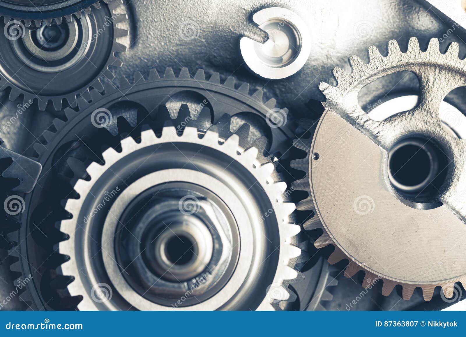 Engine gear wheels stock image. Image of interlock, cogwheel - 87363807