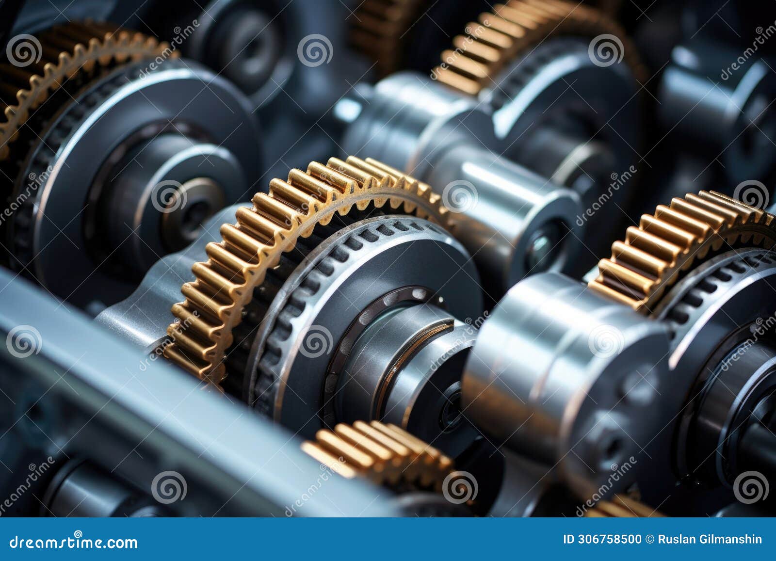 Engine Gear Wheels, Industrial Background Stock Photo - Image of ...