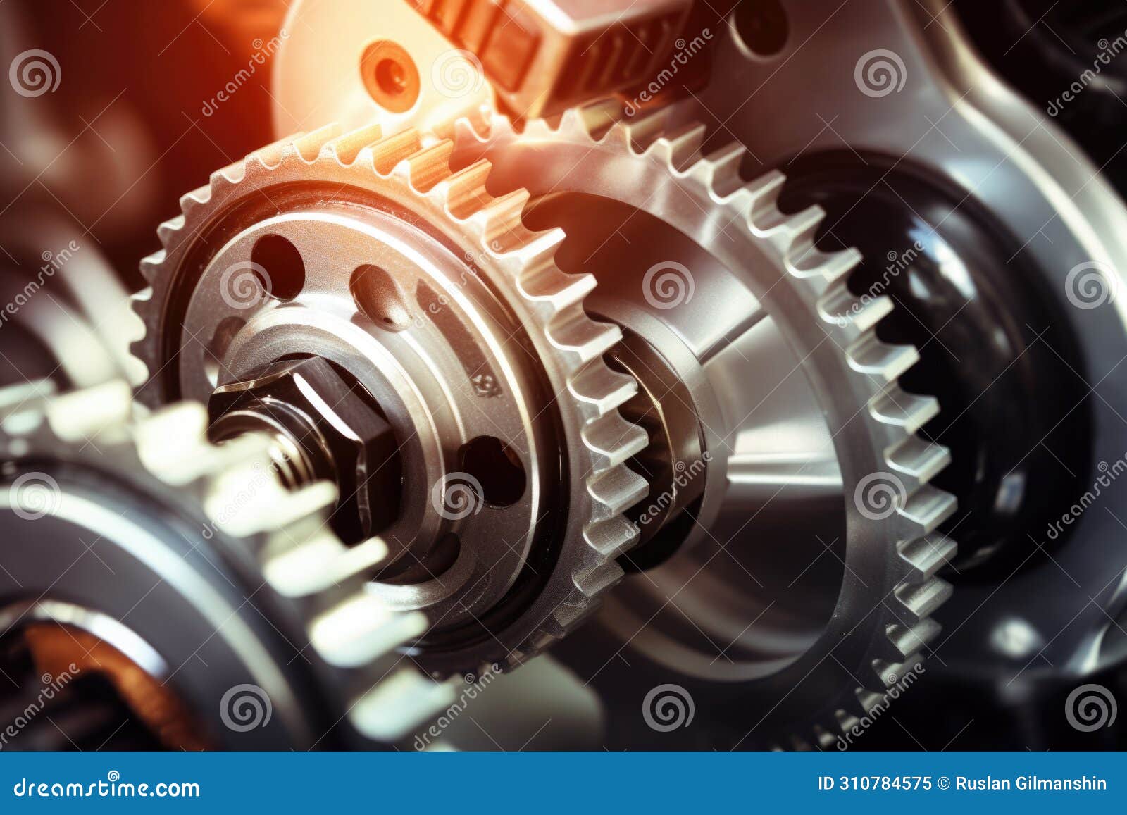 Engine Gear Wheels, Industrial Background Stock Image - Image of ...