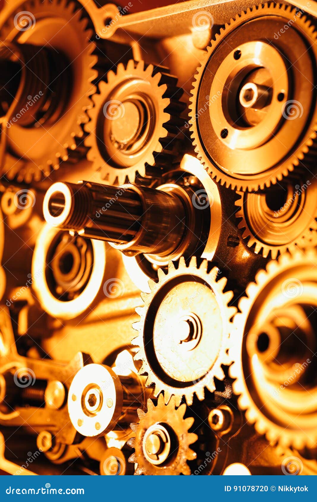 Engine gear wheels stock photo. Image of cogs, gears - 91078720