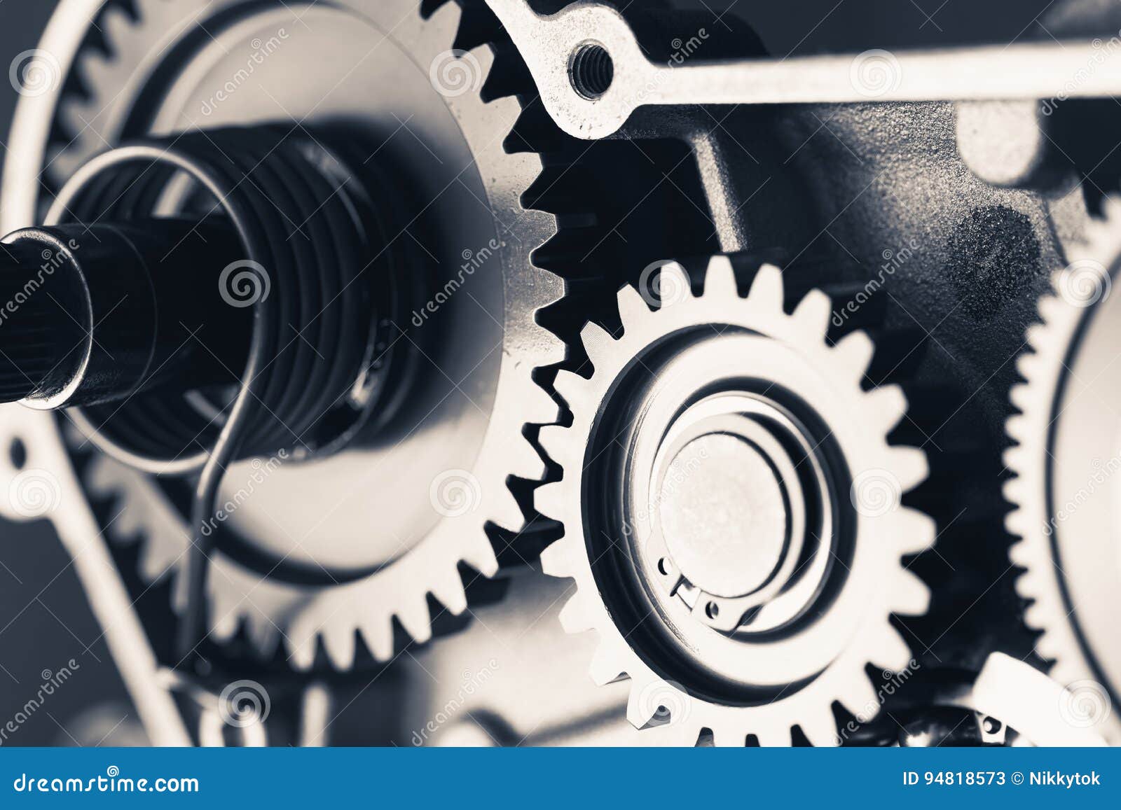 Engine Gear Wheels, Industrial Background Stock Image - Image of design ...