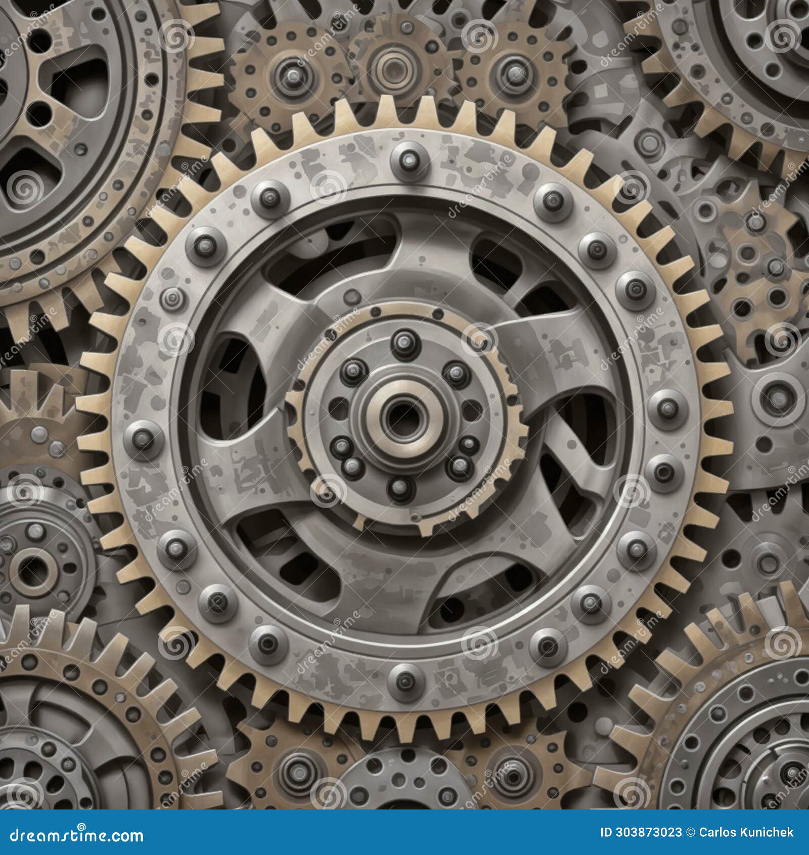Engine Gear Wheels, Industrial Background - Generated by Ai Stock ...